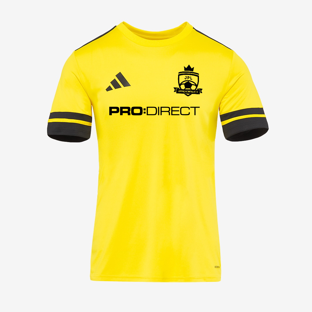 adidas Squadra 25 Slim SS Shirt - Team Yellow/Black [JPL All Stars - U ...